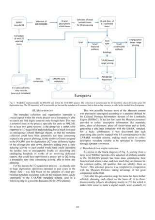 3D Digitizing a whole museum: a metadata centered workflow | PDF