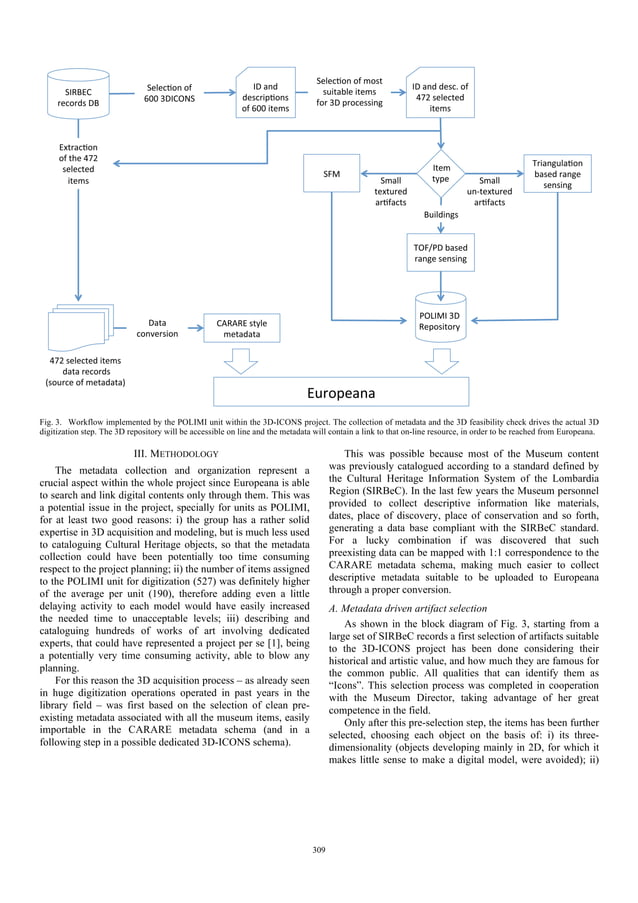 3D Digitizing a whole museum: a metadata centered workflow | PDF