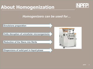Digital homogenizer for milk and derivates | PPT