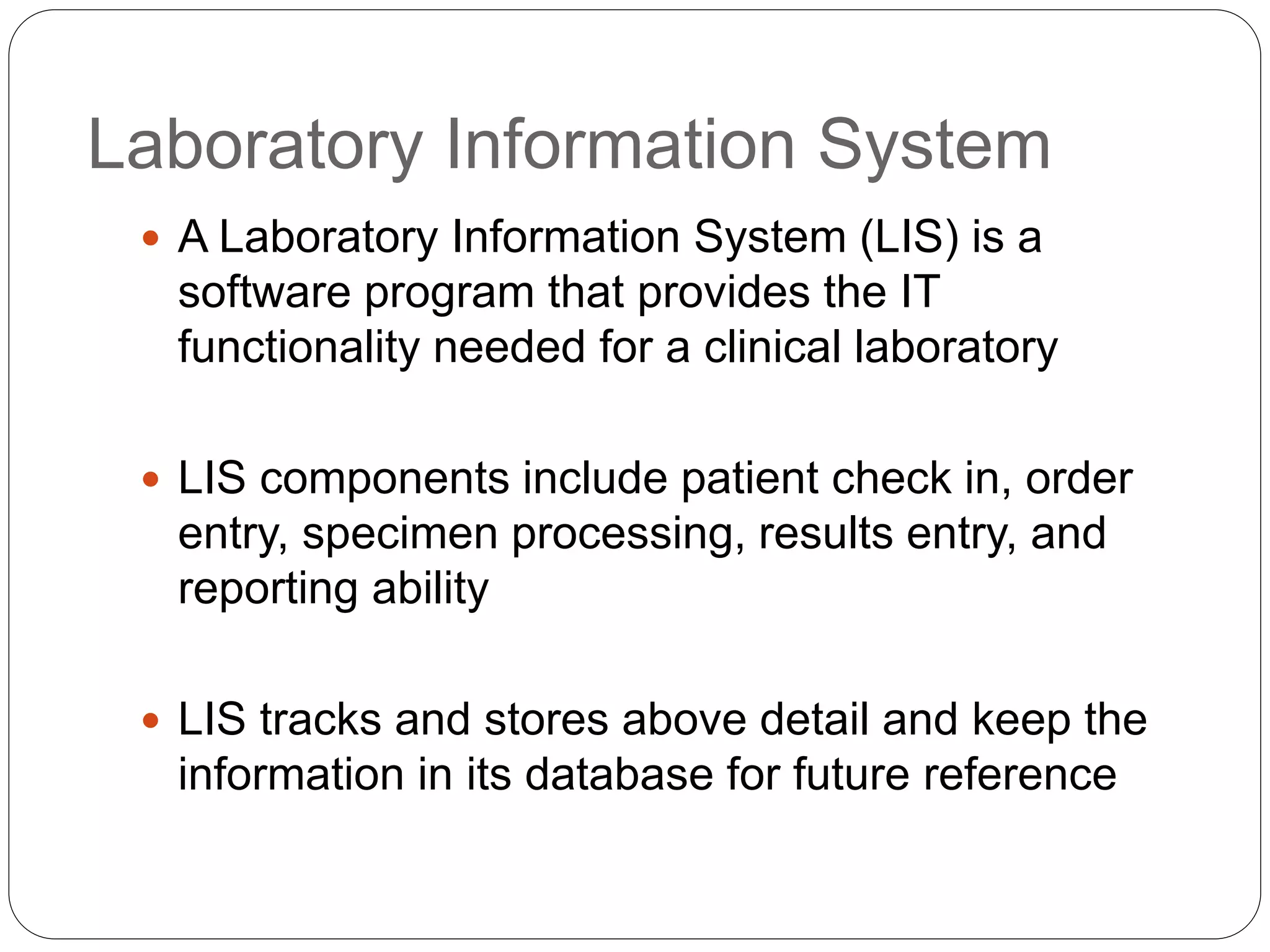 Digital hospital (lab, imaging, and emr) | PPTX