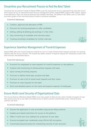 Digital HRMS Brochure - Empowering your workforce with relevant HR ...