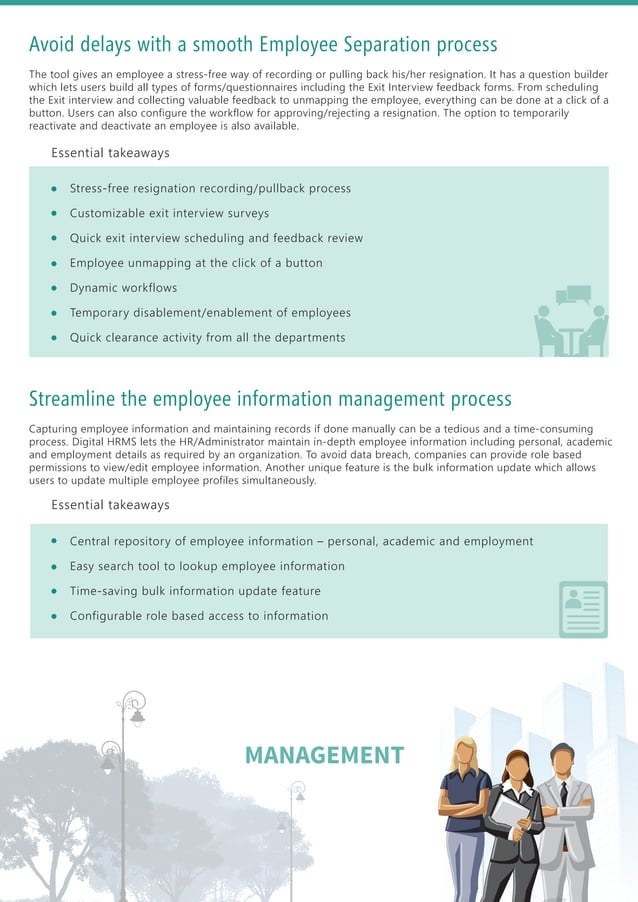 Digital HRMS Brochure - Empowering your workforce with relevant HR ...