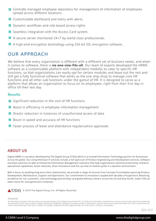Case Study - Digital HRMS a customizable & modular HR platform to drive ...