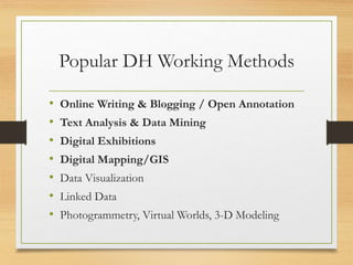 Digital Humanities Workshop | PPT