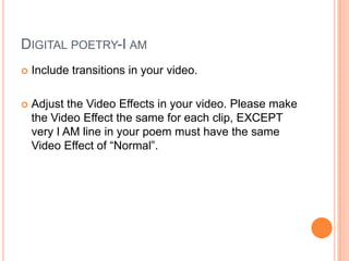 Camera Shots and Digital Poetry | PPT