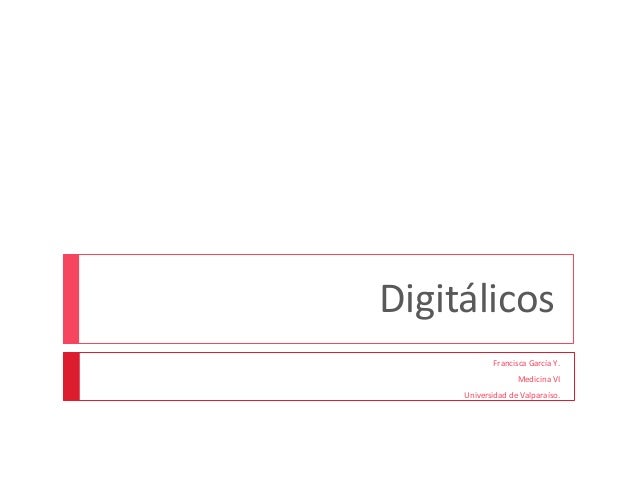 Digitálicos medicina