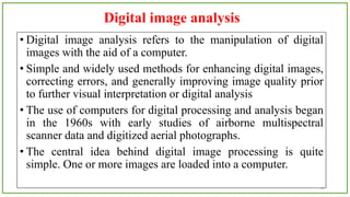 Remote Sensing Sattelite image Digital Image Analysis.pptx