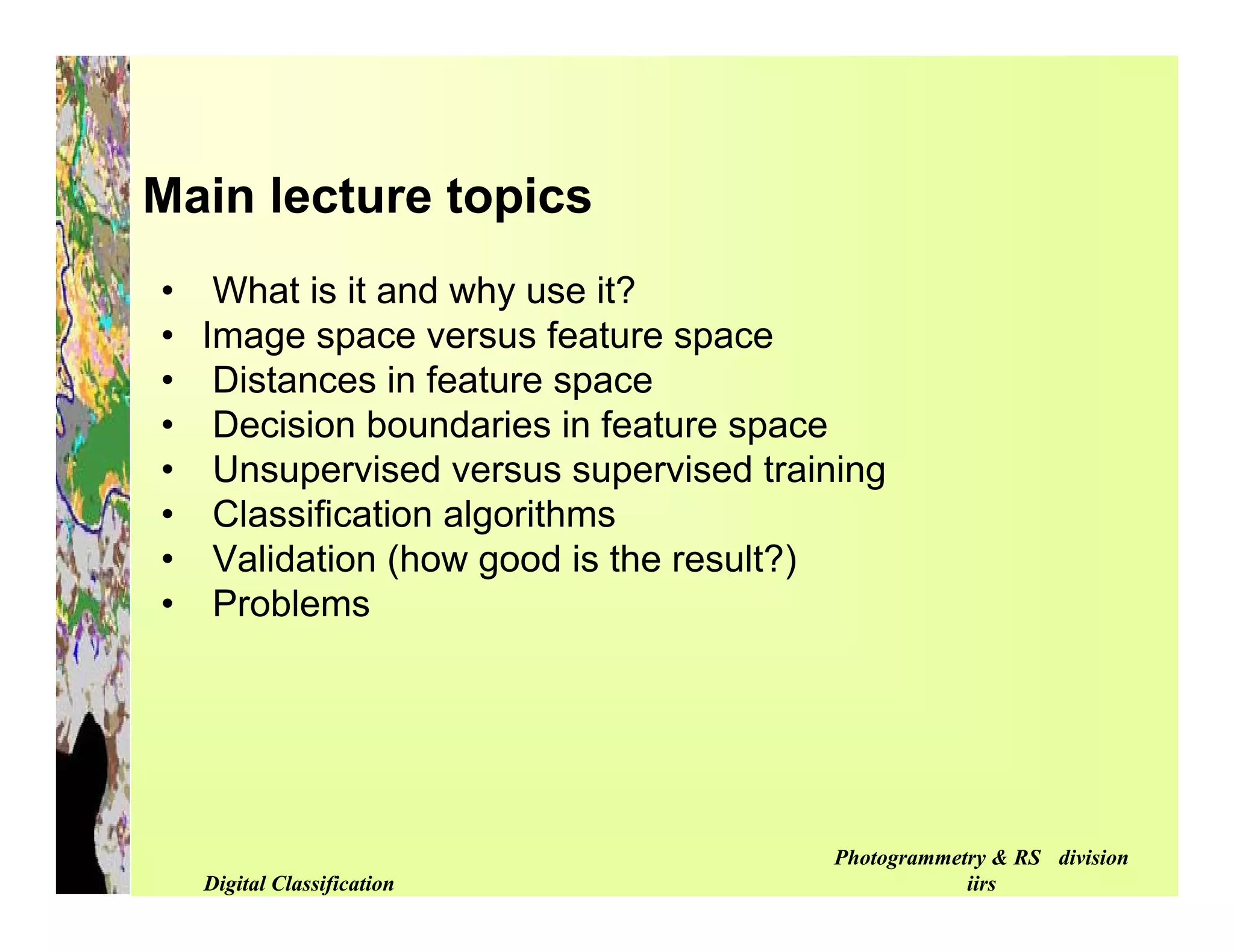 Digital image classification | PDF