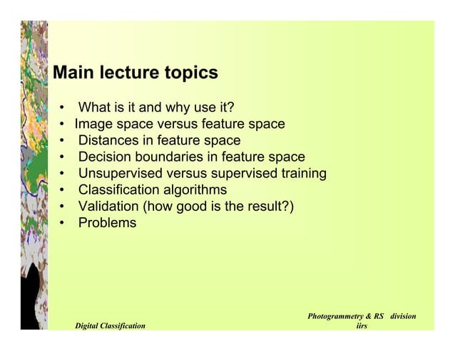 Digital image classification | PDF