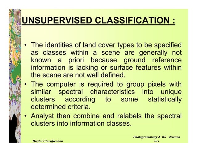 Digital image classification | PDF