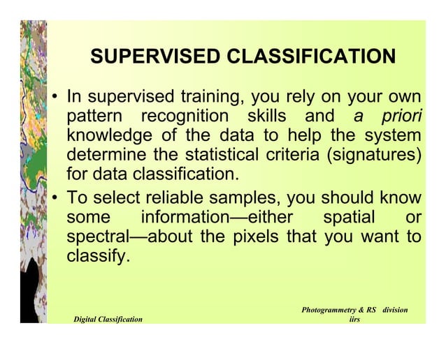 Digital image classification | PDF
