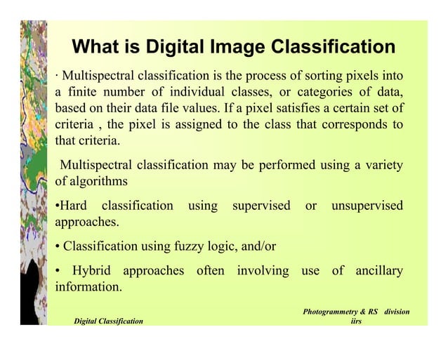 Digital image classification | PDF