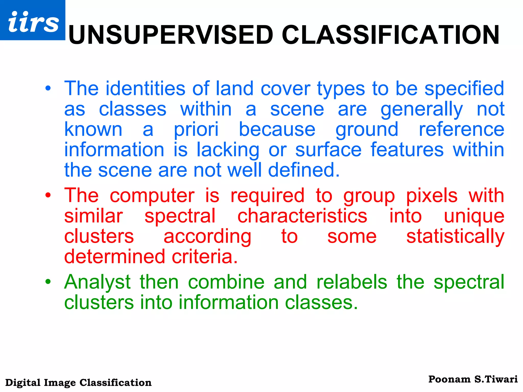 Digital image classification22oct | PPT | Technology & Computing