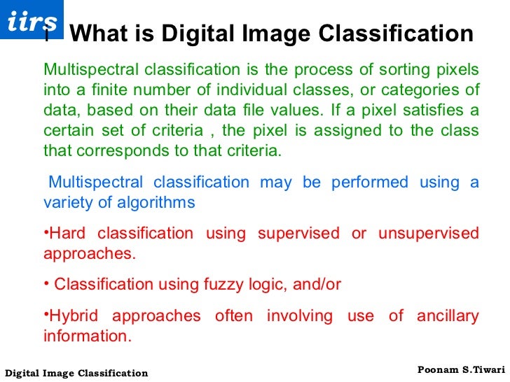 Digital image classification22oct