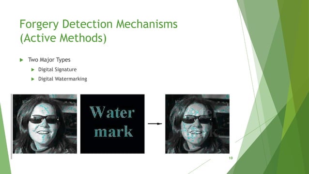 Digital image forgery detection | PPTX