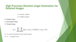 Digital image forgery detection | PPTX