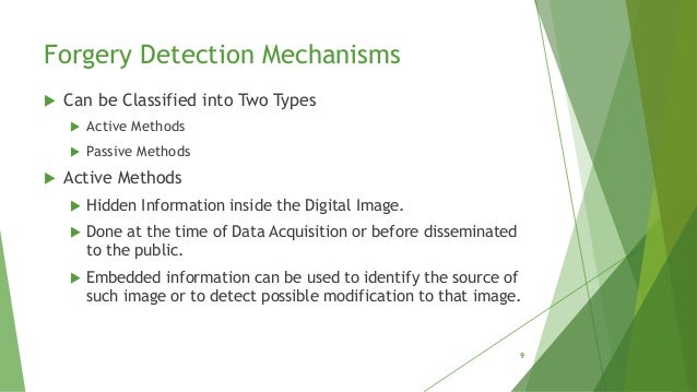 Digital Image Forgery Detection