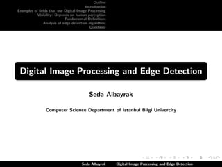 Digital Image Processing and Edge Detection | PDF