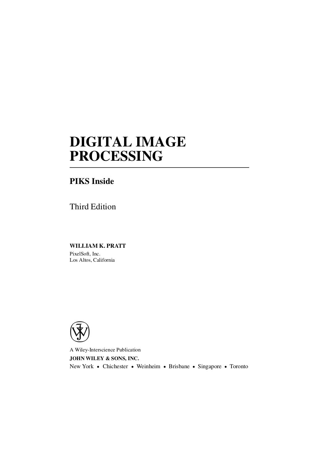 Digital image processing