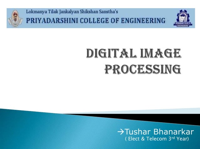 Digital image processing | PPT