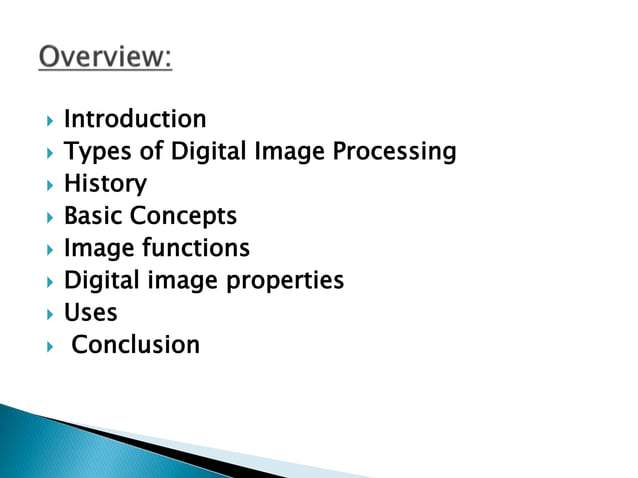 Digital image processing | PPT