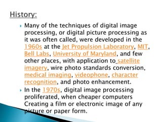 Digital image processing | PPTX | Physics | Science