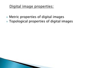 Digital image processing | PPTX
