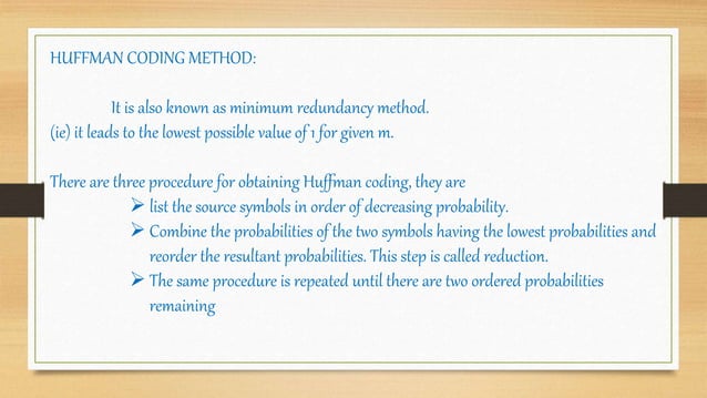 Digital Image Processing Compression Different Coding Techniques Pptx Programming