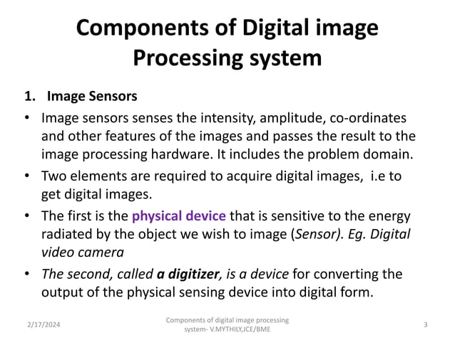 Digital Image Processing - Reprsentation | PPT