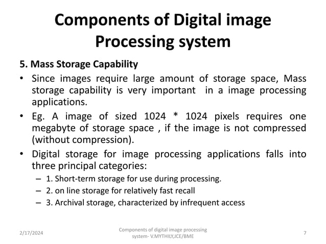 Digital Image Processing - Reprsentation | PPT