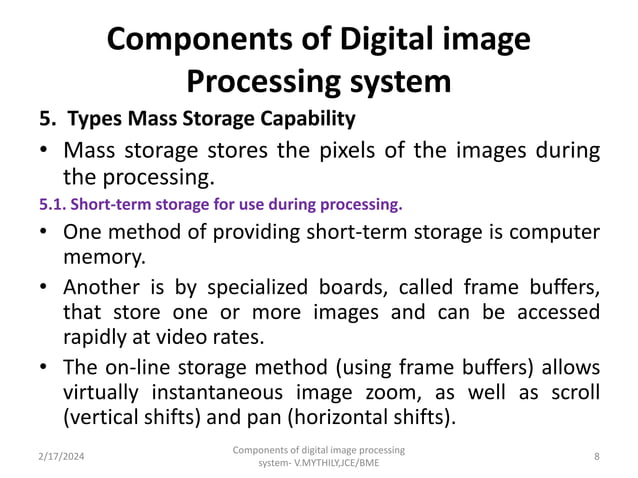 Digital Image Processing - Reprsentation | PPT