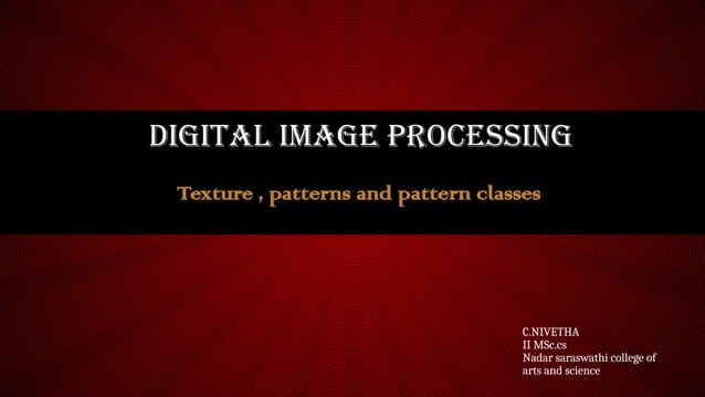 DIGITAL IMAGE PROCESSING ,Computer science | PPT