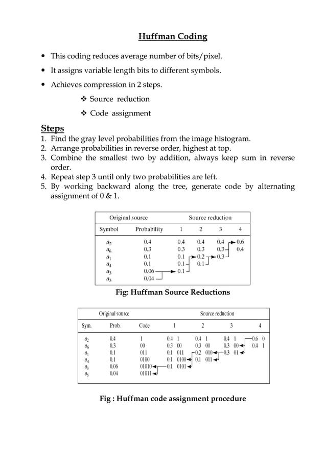 Digital Image Processing - Image Compression | PDF