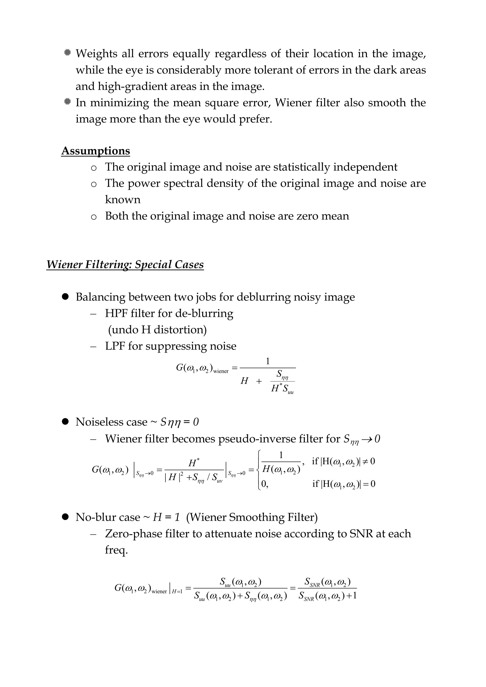 Digital Image Processing - Image Restoration | PDF