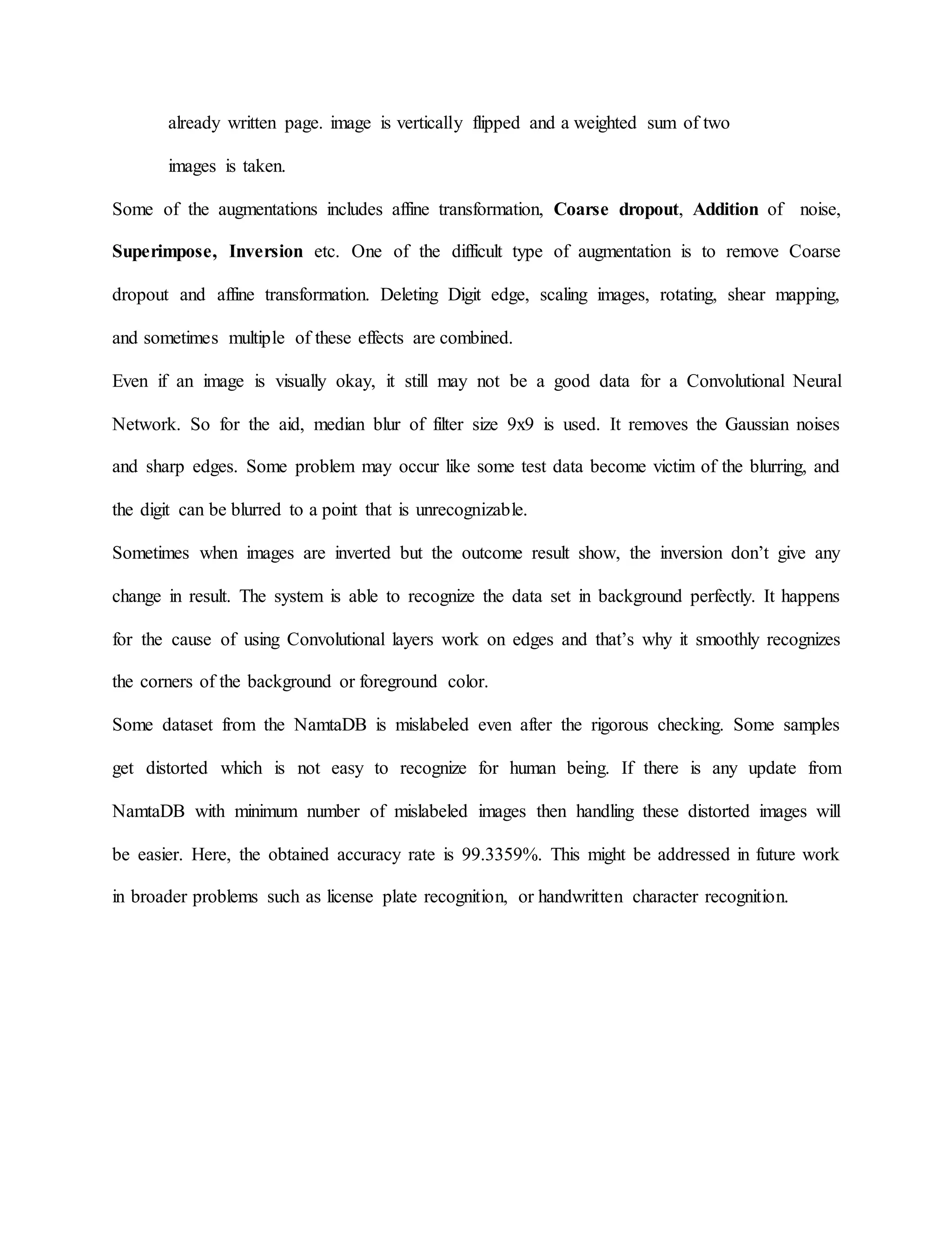 Digital Image Processing Recognition Of Bengali Handwritten Digits Using Convolutional Neural
