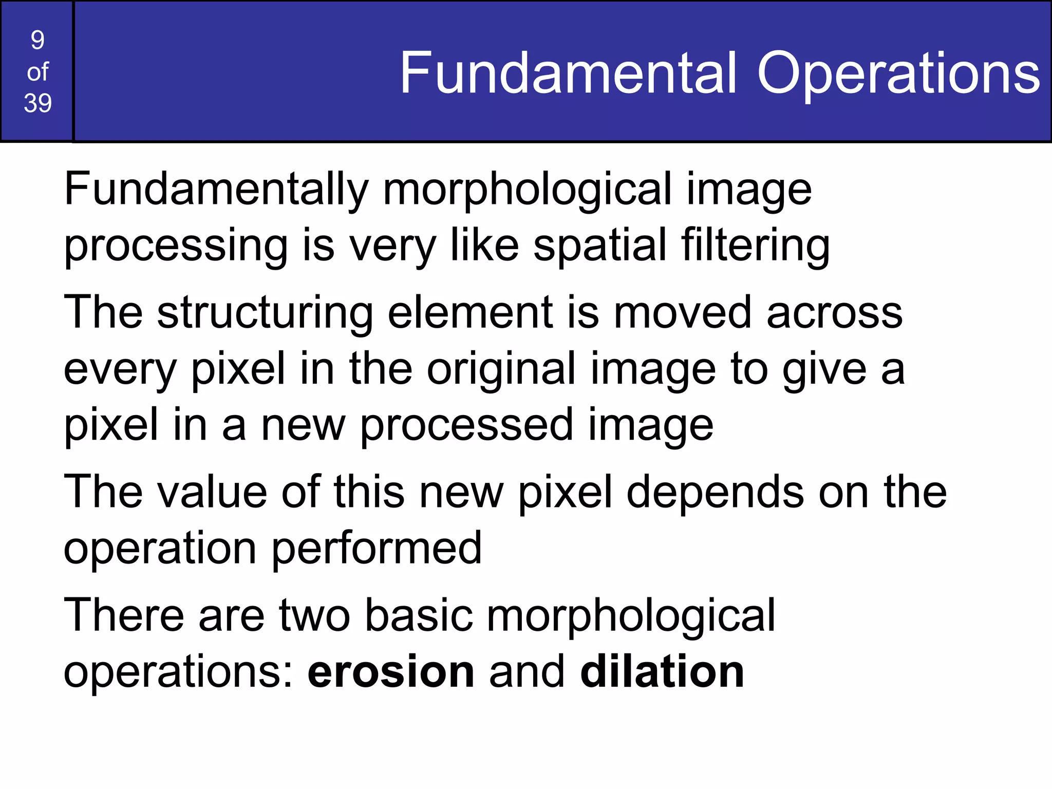 DigitalImageProcessing 9-Morphology.ppt