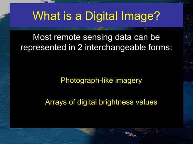 Digital image processing and interpretation | PPT