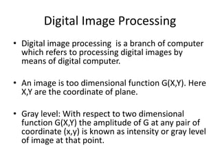 Digital image processing & computer graphics | PPT