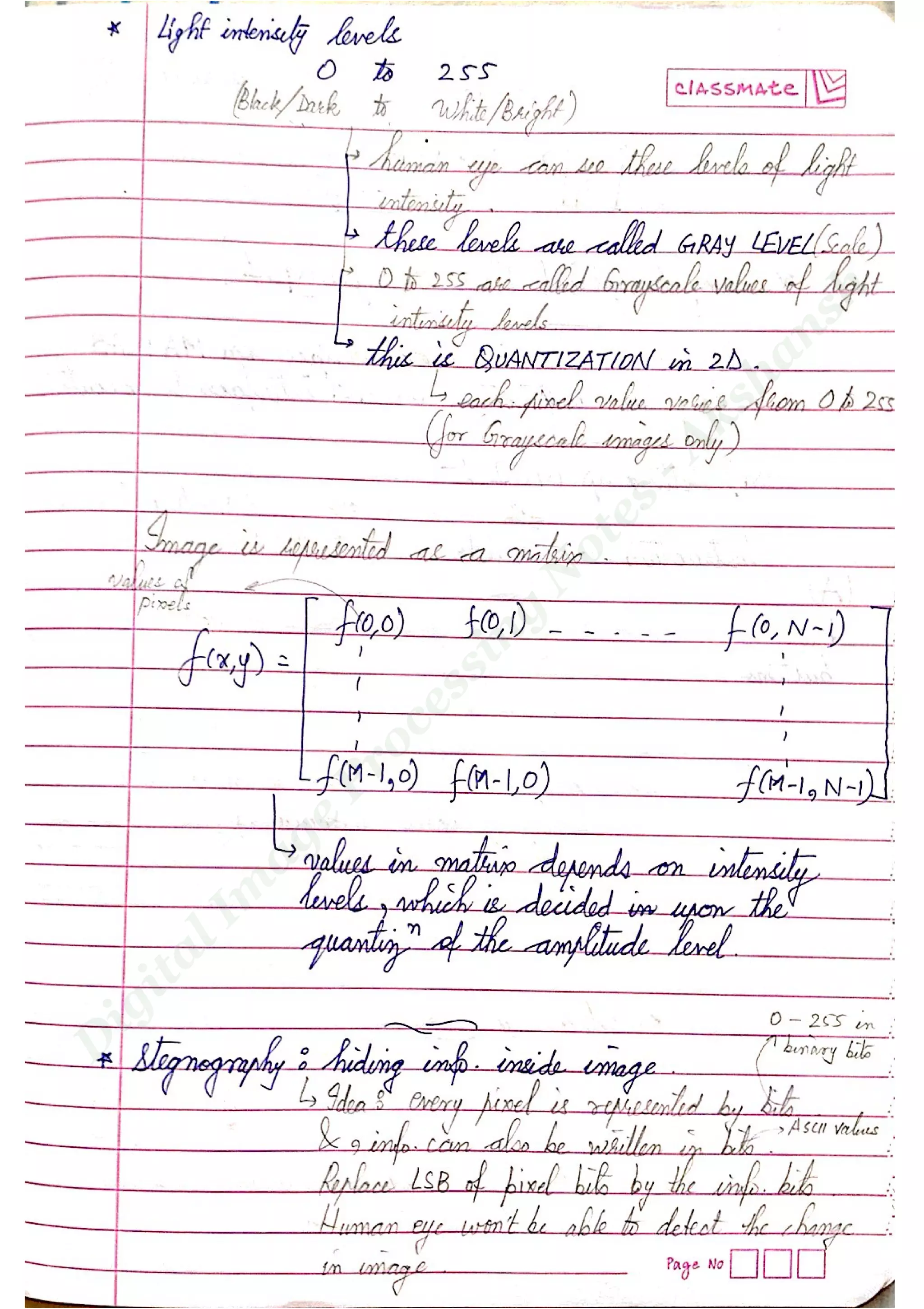 Digital Image Processing Notes - Akshansh | PDF