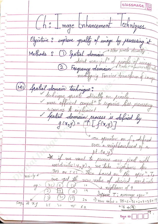 Digital Image Processing Notes Akshansh Pdf Technology And Computing