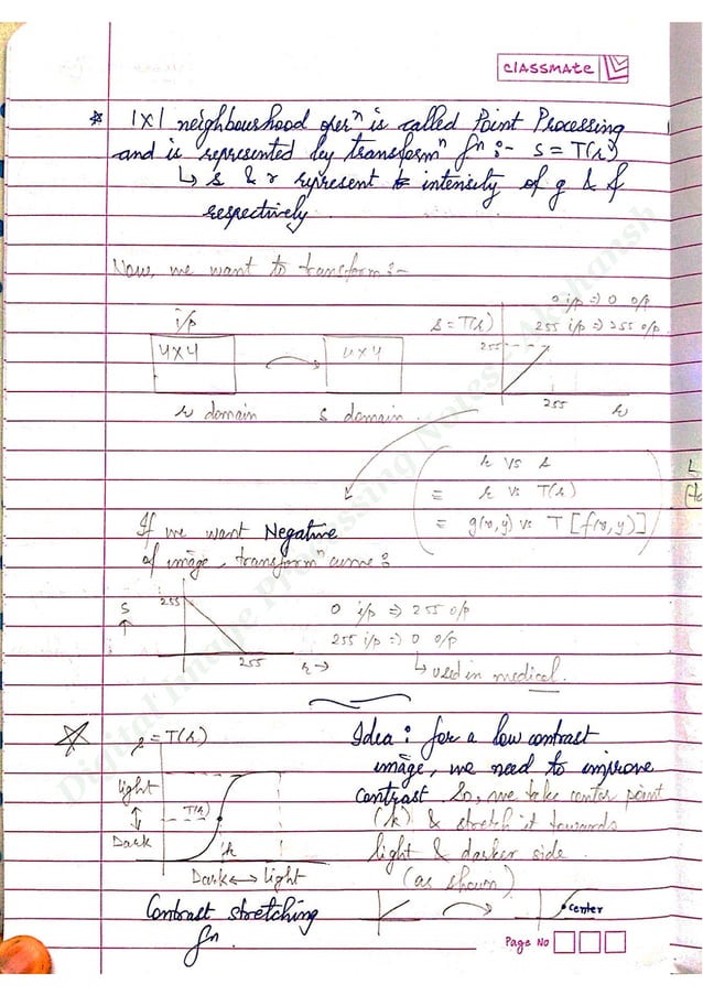Digital Image Processing Notes Akshansh Pdf Technology And Computing