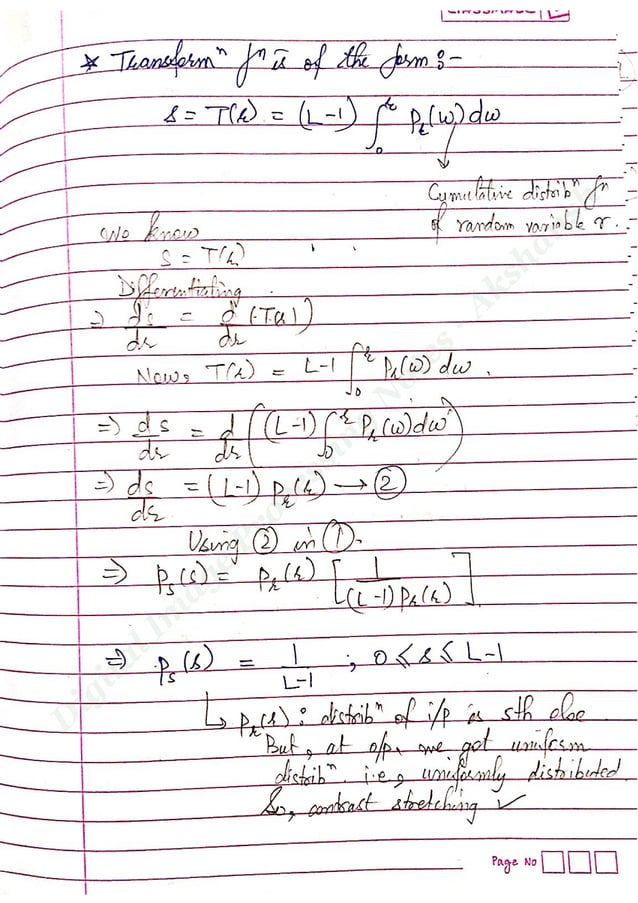 Digital Image Processing Notes Akshansh Pdf Technology And Computing