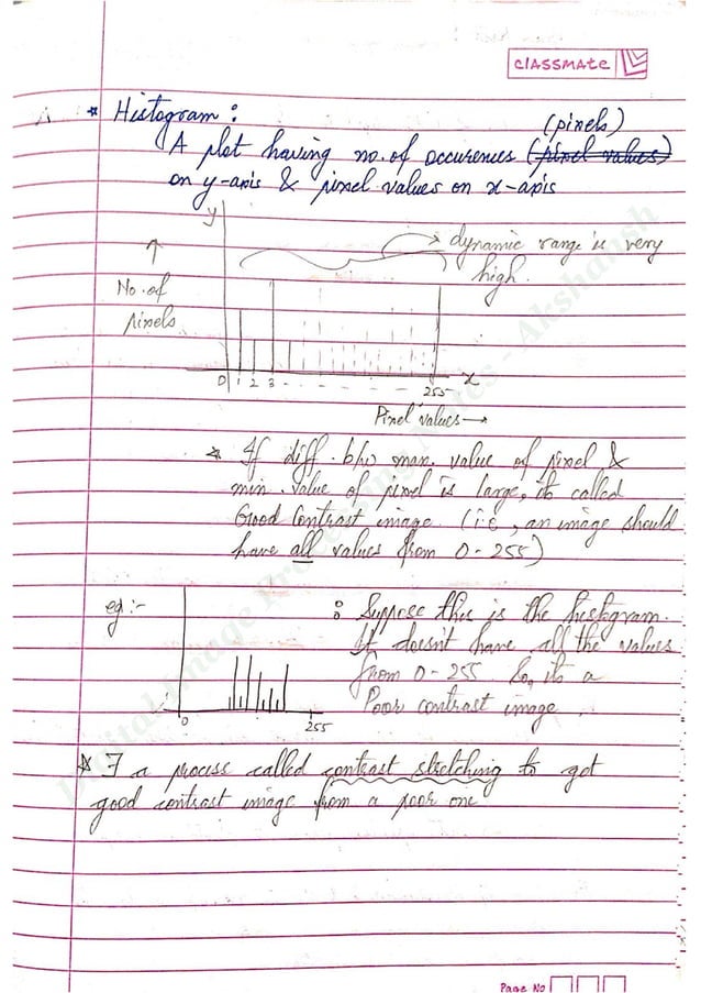 Digital Image Processing Notes - Akshansh | PDF | Technology & Computing