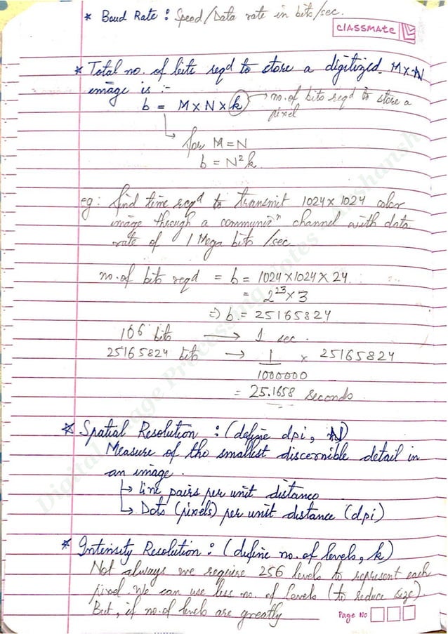 Digital Image Processing Notes - Akshansh | PDF | Technology & Computing