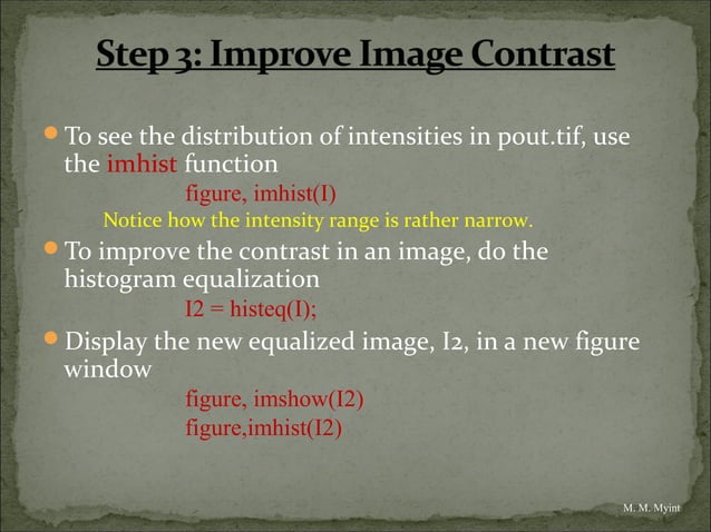 Digital image processing lab 1 | PPT | Programming Languages | Computing