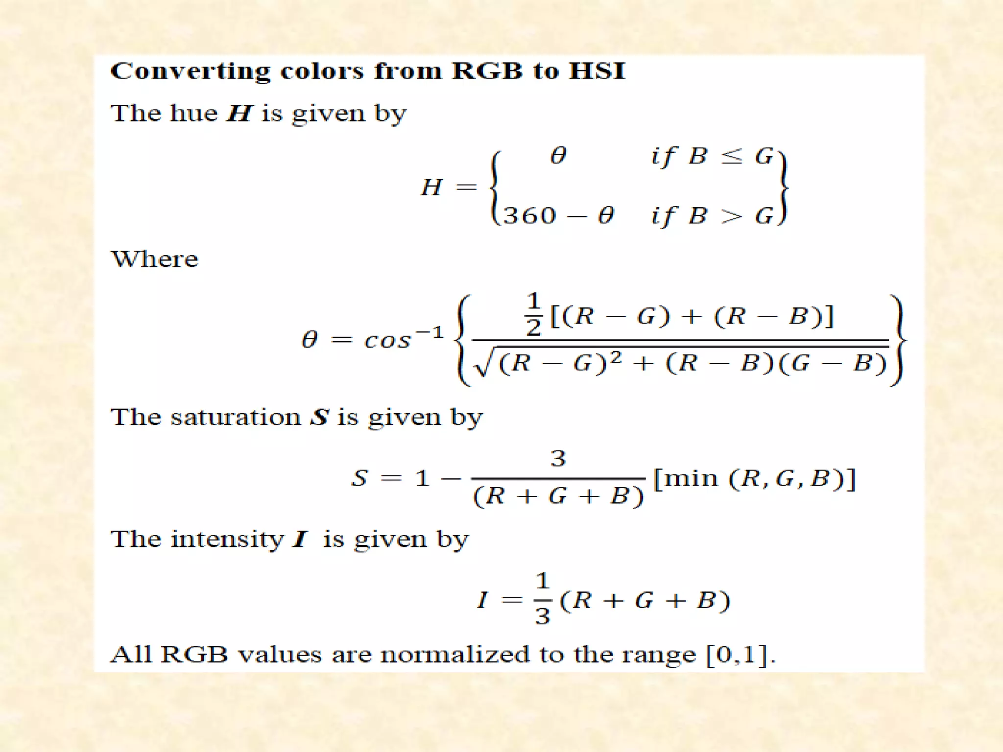 Color image processing ppt | PPTX
