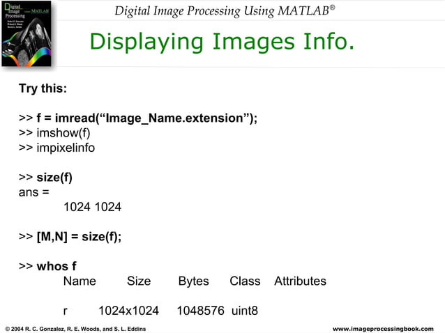 Digital image processing using matlab (fundamentals) | PPT