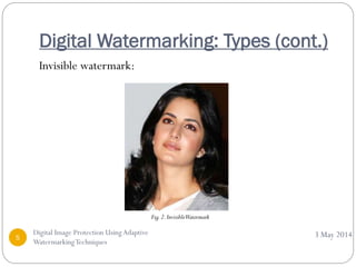Digital image protection using adaptive watermarking techniques | PPT