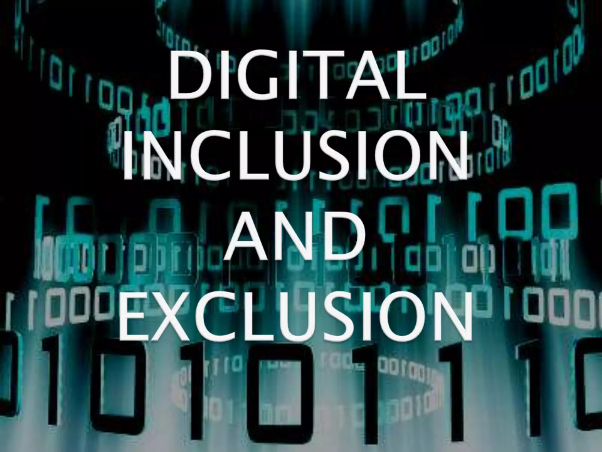 Digital inclusion and exclusion | PPTX