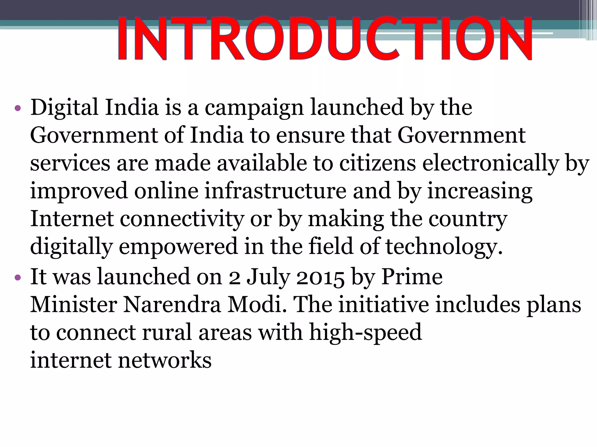 Digital india Presentation | PPTX